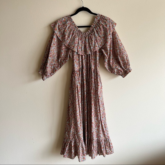 Doen | Dresses | Doen Darcy Dress Red Liberty Chive | Poshmark